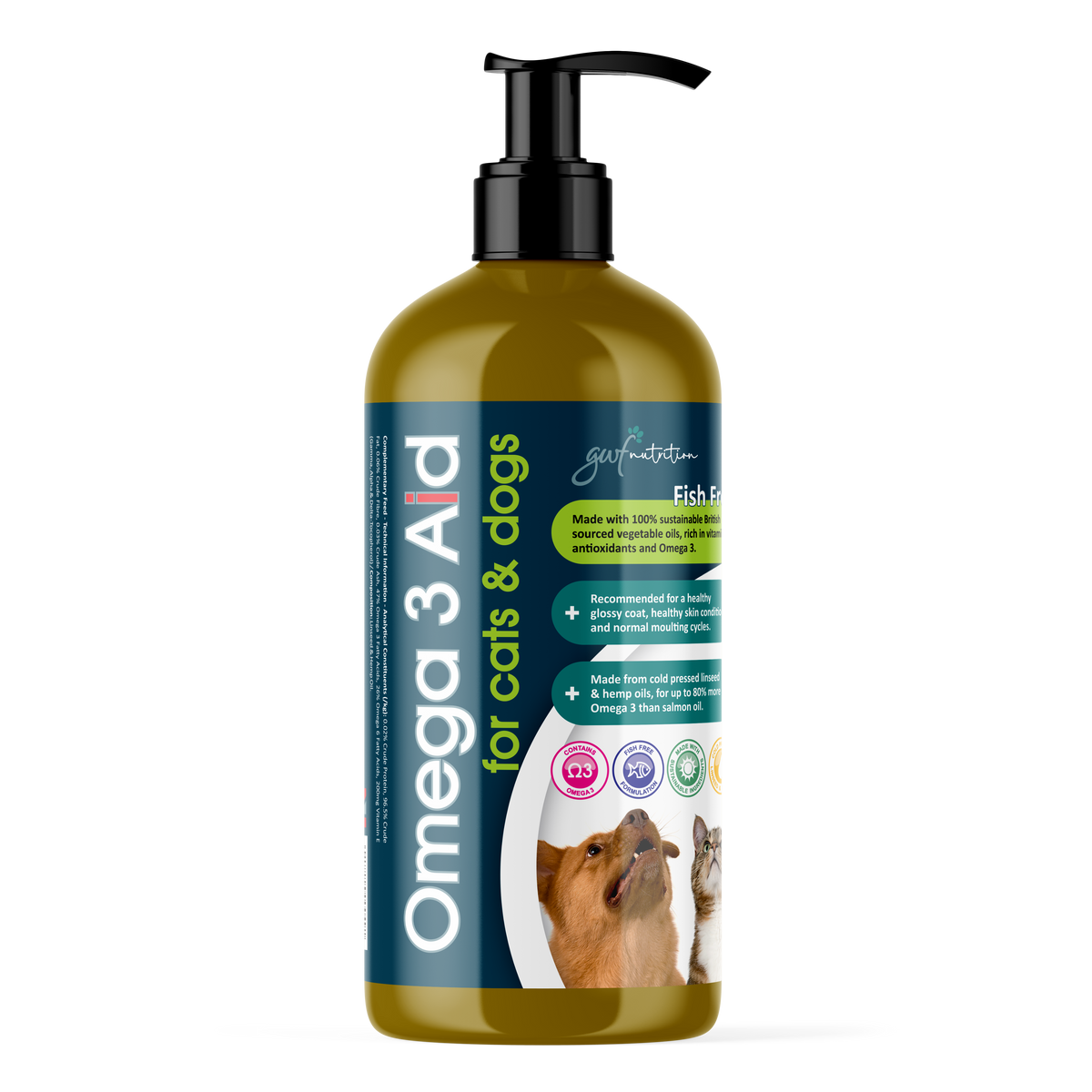 Omega 3 Aid for Dogs™ - Omega-3-Fettsäuren und natürliches Vitamin E ...